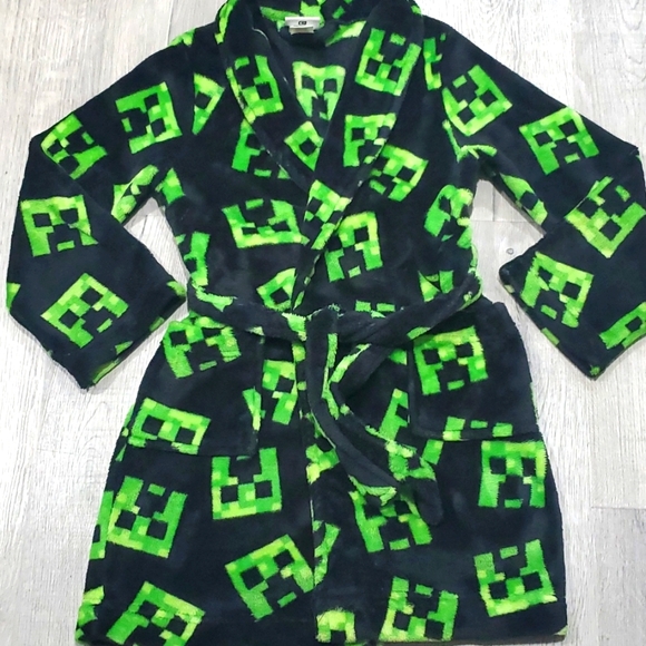 minecraft | Pajamas | Minecraft Very Soft Kids Gamer Robe Sz | Poshmark